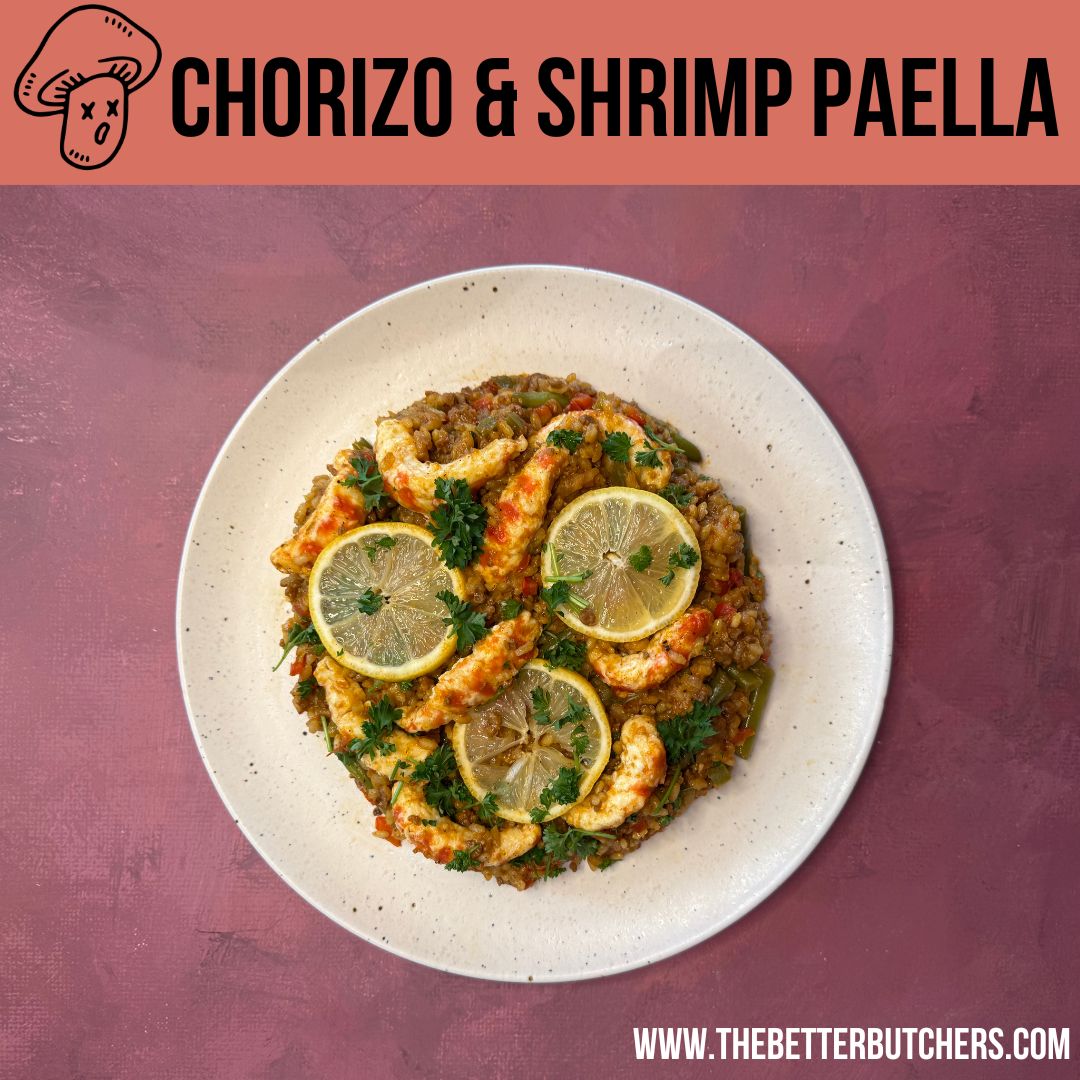 Chorizo & Shrimp Paella: A Plant-Based Take on a Spanish Classic • The ...